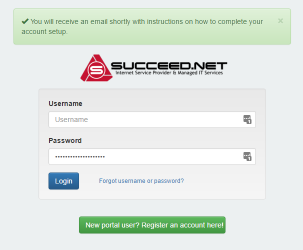 First time logging in to mysucceed.net – Succeed.Net Knowledgebase