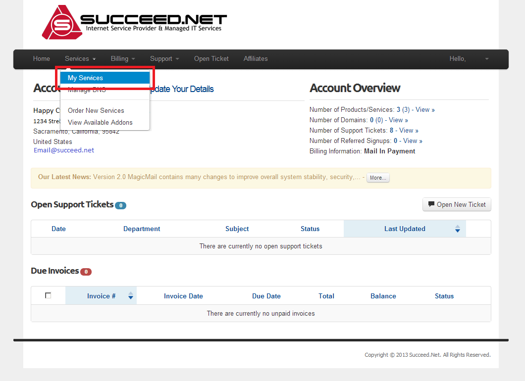UNIX – Change DNS Records – Succeed.Net Knowledgebase