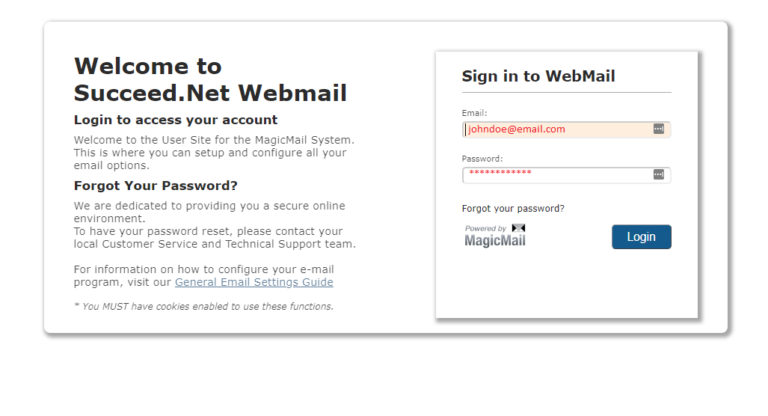 How to Change Your Email Password – Succeed.Net Knowledgebase