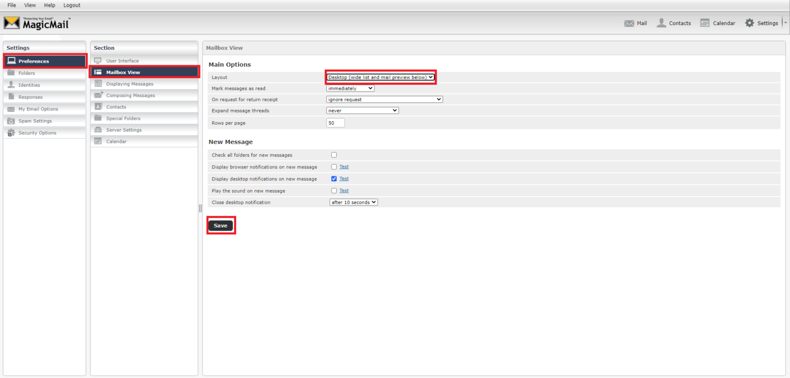 Change Webmail Layout – Succeed.Net Knowledgebase