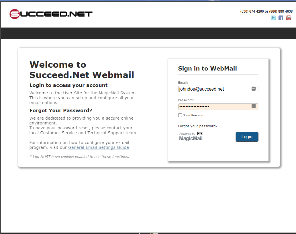 Webmail General Usage – Succeed.Net Knowledgebase